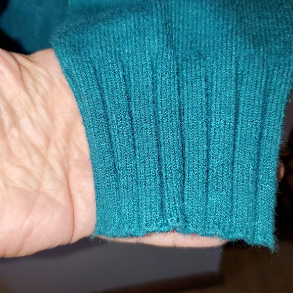 Cyrus | Sweaters | Cyrus Womens Teal Blue Ribbed Knit Sweater Pullover ...
